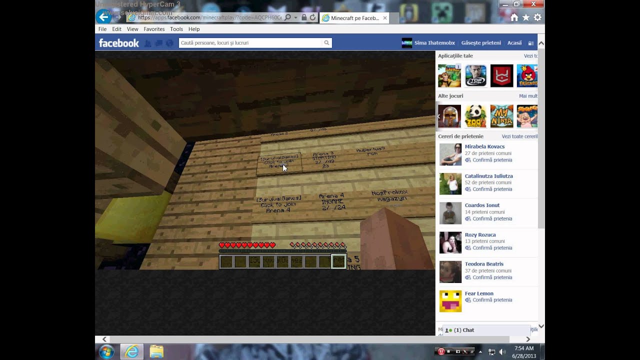 Minecraft pe Facebook - YouTube