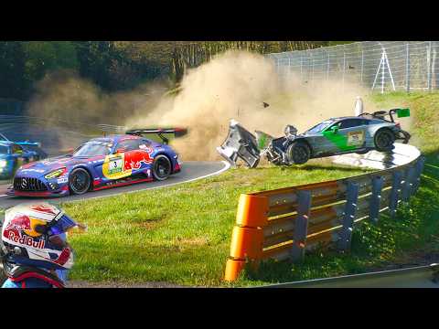 NÜRBURGRING 24H Qualifiers- CRASHES, Verstappen Battles, Broken Cars & Highlights 19 04 2026
