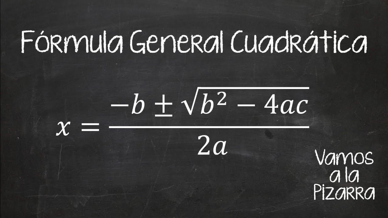 Formula General Cuadrática: Ejercicios Resueltos - YouTube