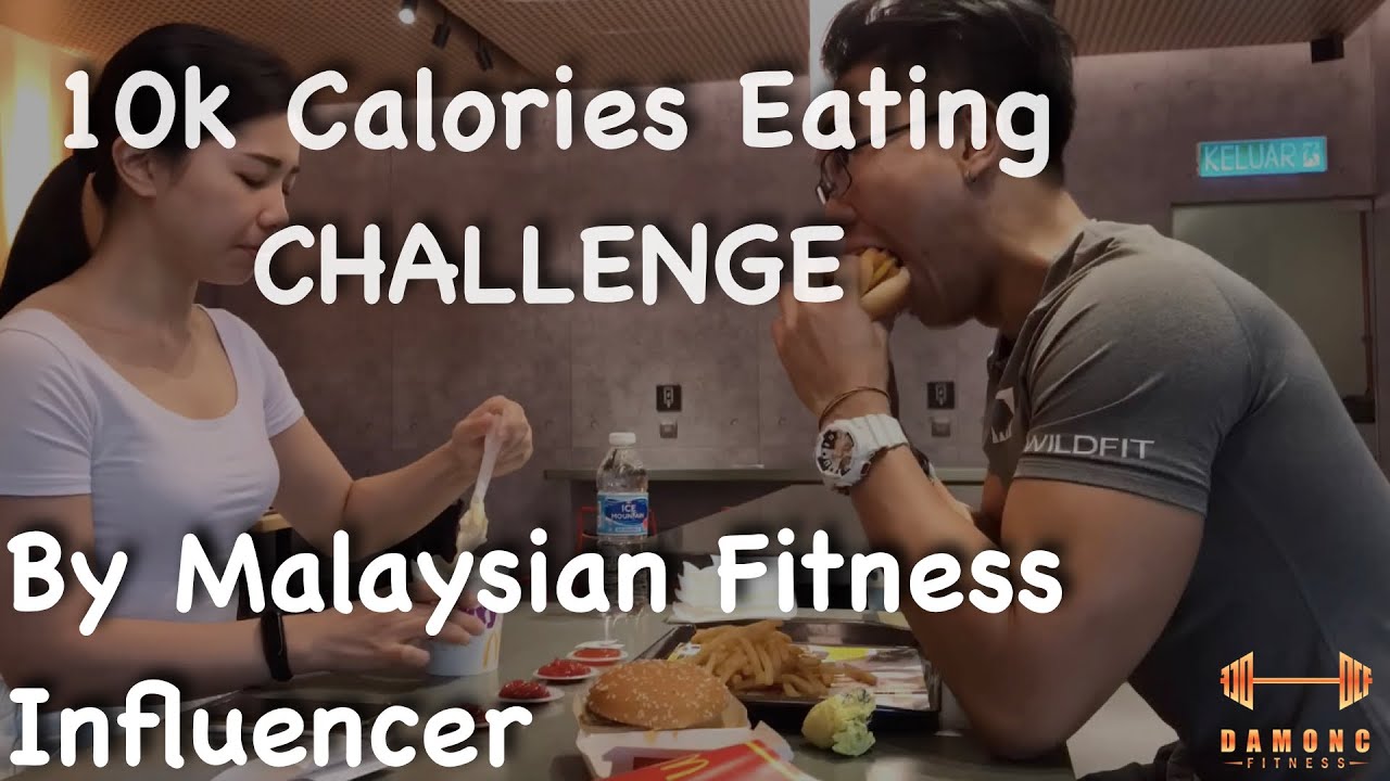 10,000 Calories Eating CHALLENGE | Fitness Influencer VS. FOOD | - YouTube