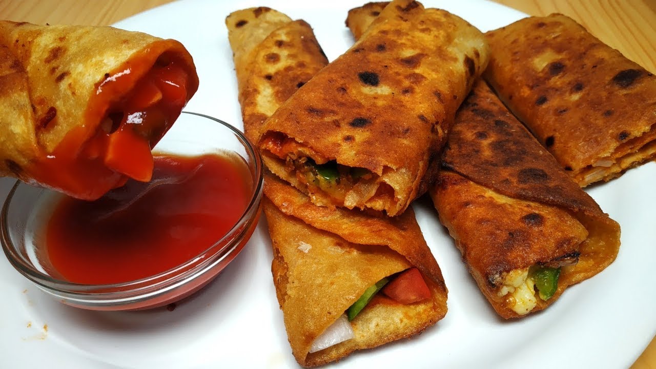 Healthy Moonglet Chapati Taco,Wrap & Pizza Recipe|Turn Leftover Roti ...
