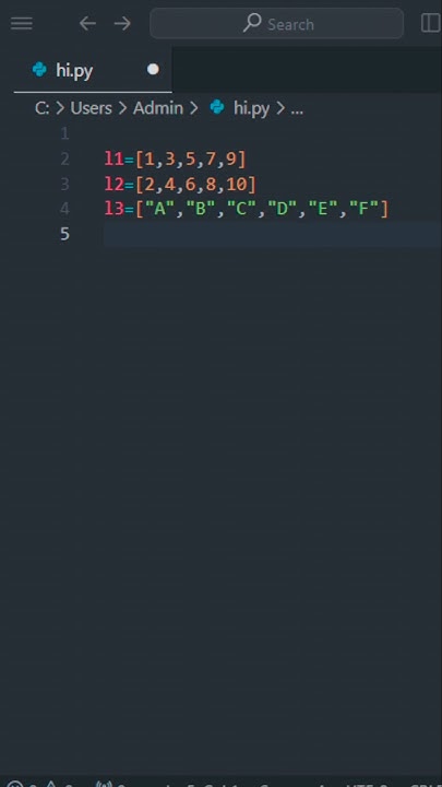 Merging Multiple Lists and Print In Python 😎. #shorts #short #python #pythonprogramming - YouTube
