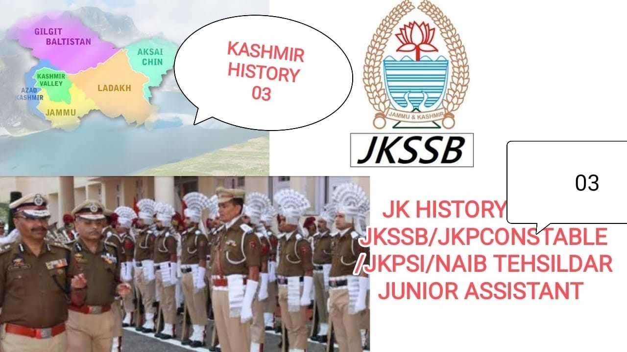 J&k HISTORY 03 | JKSSB| JKPCONSTABLE| JKPSI #juniorassistantexam #jkssb ...