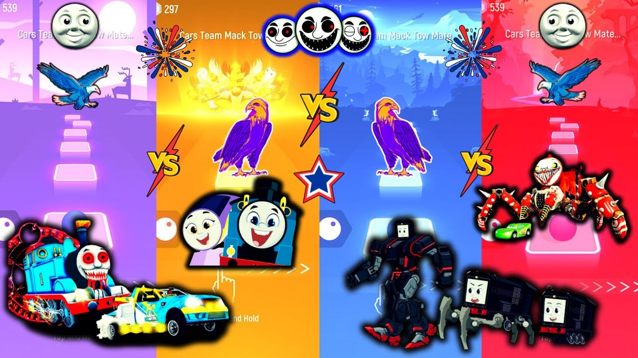 Thomas EXE vs Kana Train Engine vs Robot Diesel vs Cho Cho Charles ...