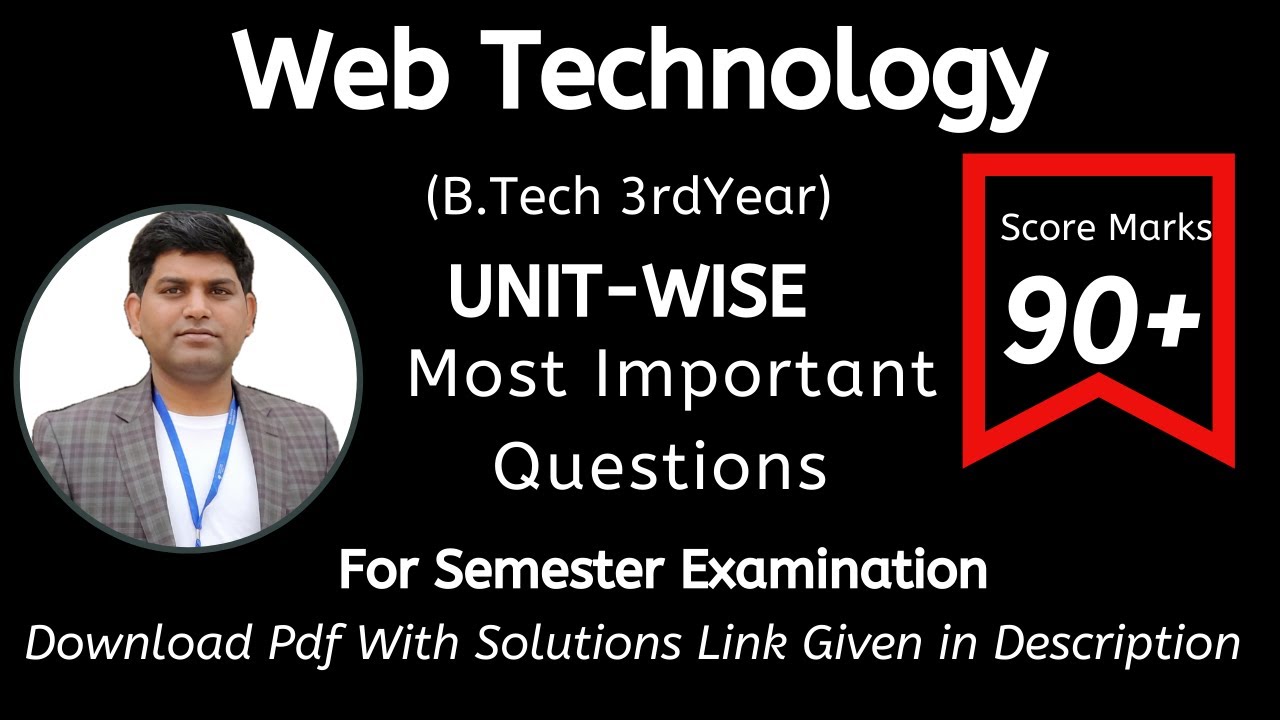 WT: AKTU Semester Exam | Web Technology Important Questions Unit-Wise ...