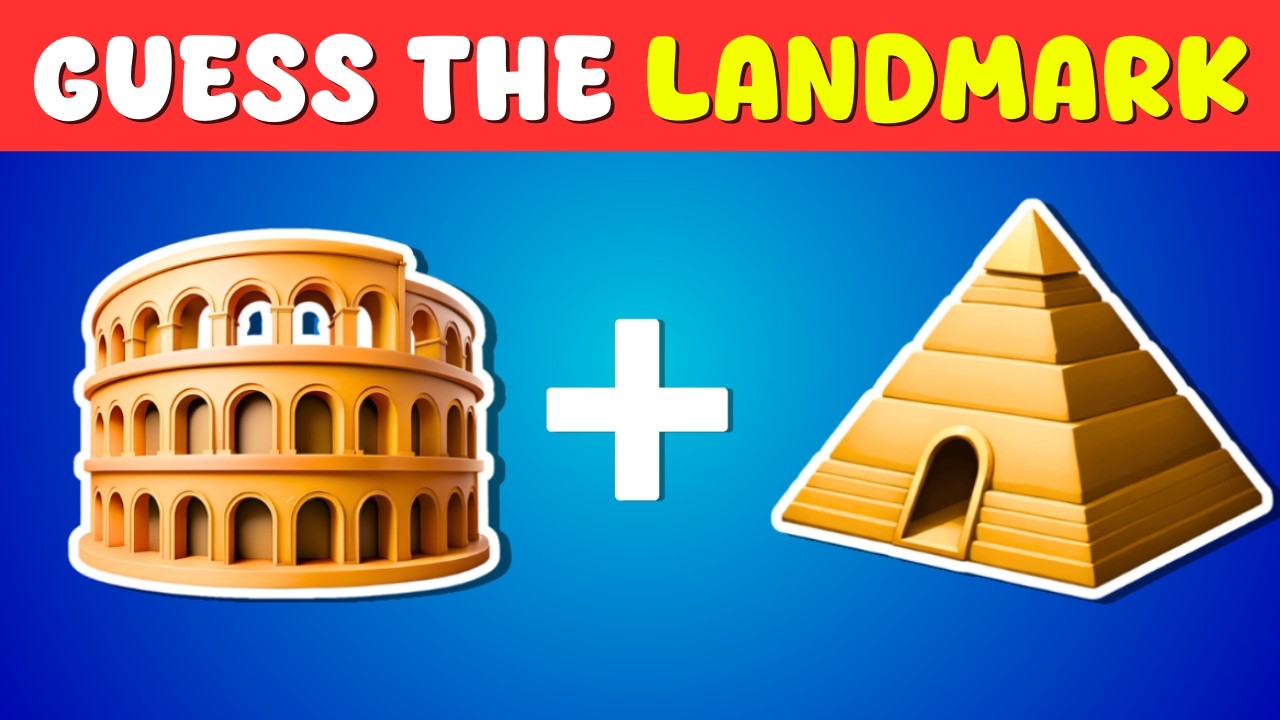 Guess the Famous Landmarks By Emoji 🗿🗽| 60 Landmarks| EASY TO HARD ...