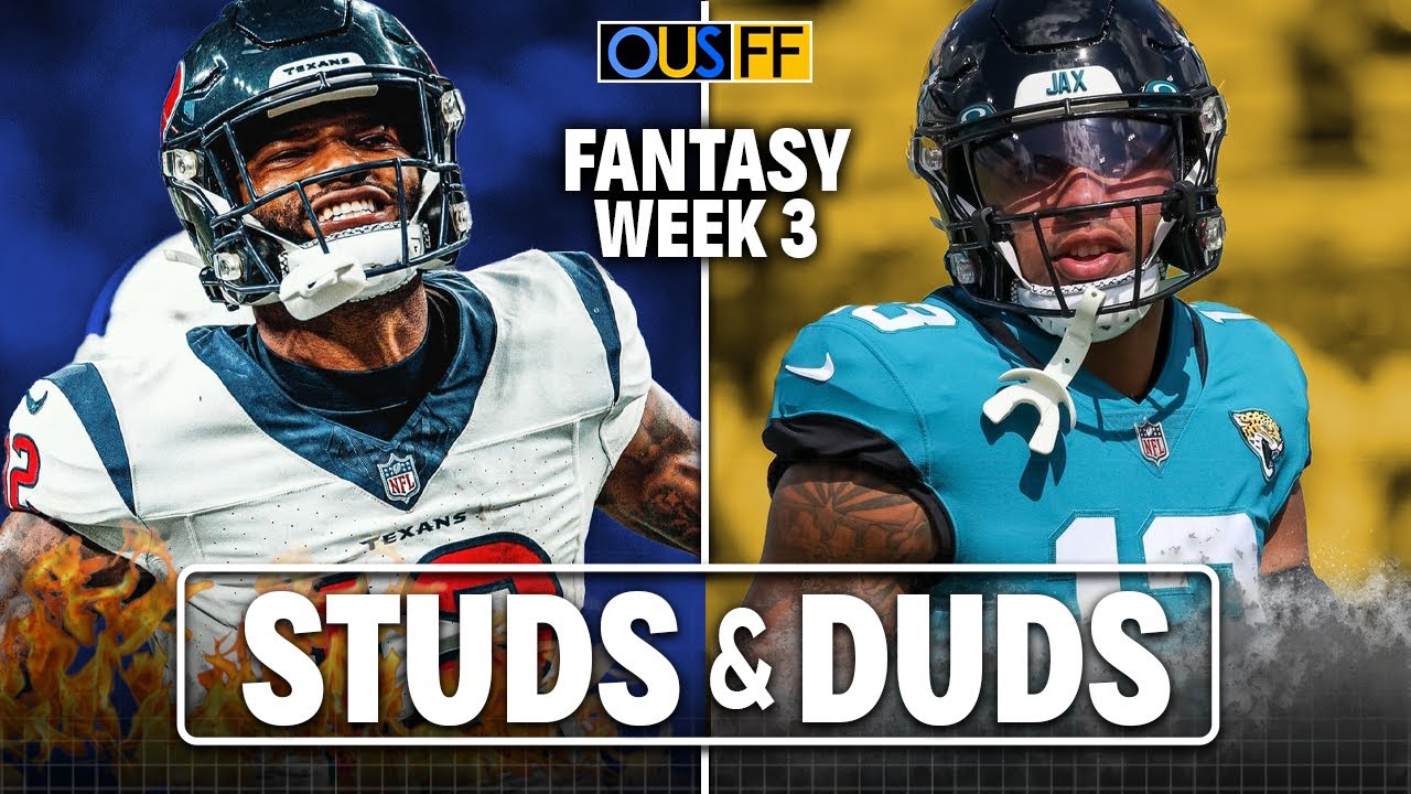 Week 3 - Studs & Duds from NFL Matchups | Ep 401 - YouTube