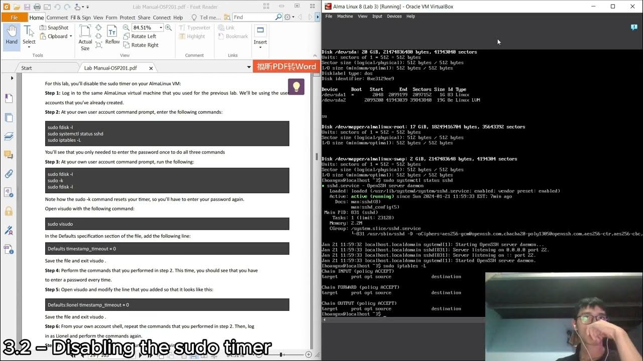 [OSP201] LAB 3 | Securing administrative and normal user accounts - YouTube