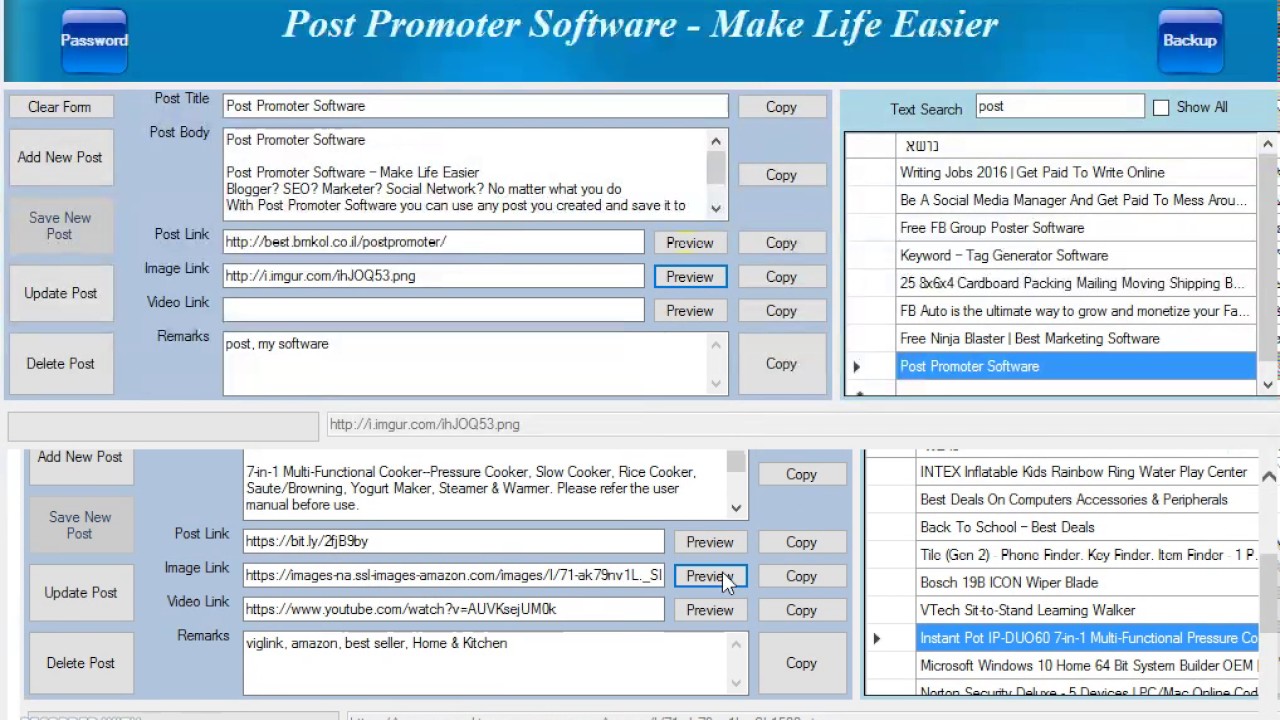 Post Promoter Software - YouTube