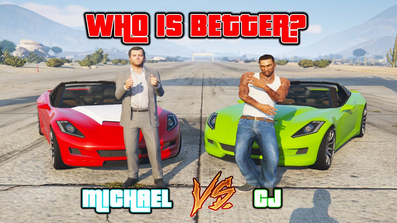GTA 5 - Michael vs. CJ (Who is BETTER) - YouTube