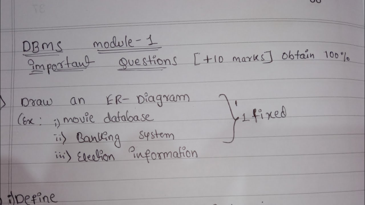 Dbms Module 1 Important Questions Fixed Questionsvtu 5th Sem Computer Science And Engineering