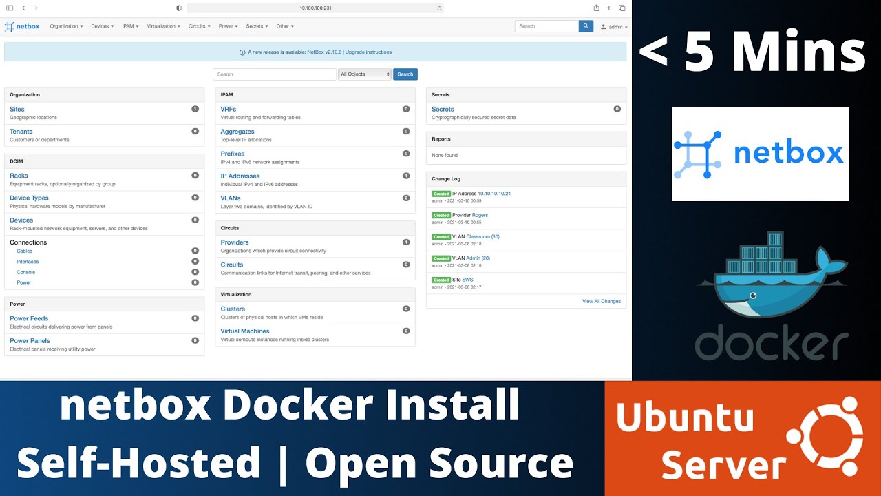 Netbox Installation Under 5 Minutes Using Docker On Ubuntu 2004 Youtube