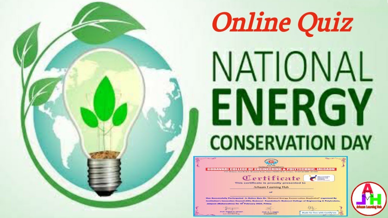 National Energy Conservation Day Quiz | Energy Conservation Day ...