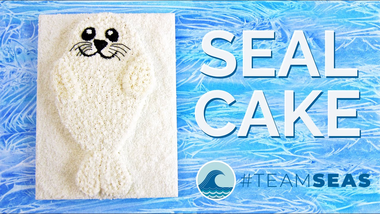 Seal Cake - Cute Harp Seal Pup Cake for #TEAMSEAS - YouTube
