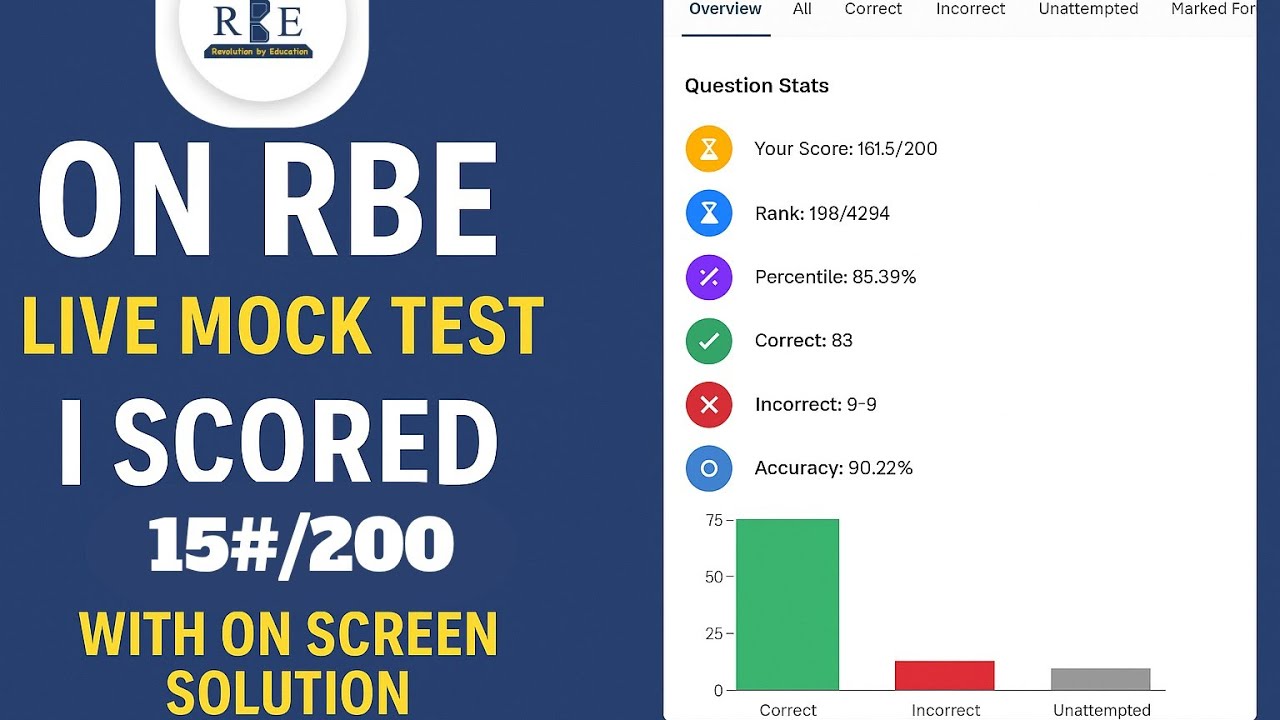 [RBE] LIVE MOCK TEST 🔴||SSC CGL TIER-1 2025|| 26 APR 📚 || 151/200🎯 # ...