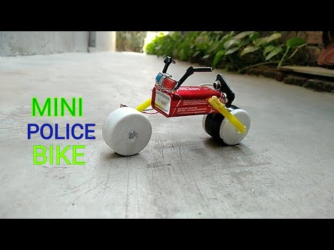 How to make Mini Police Bike at home # mini police bike toy ## - YouTube