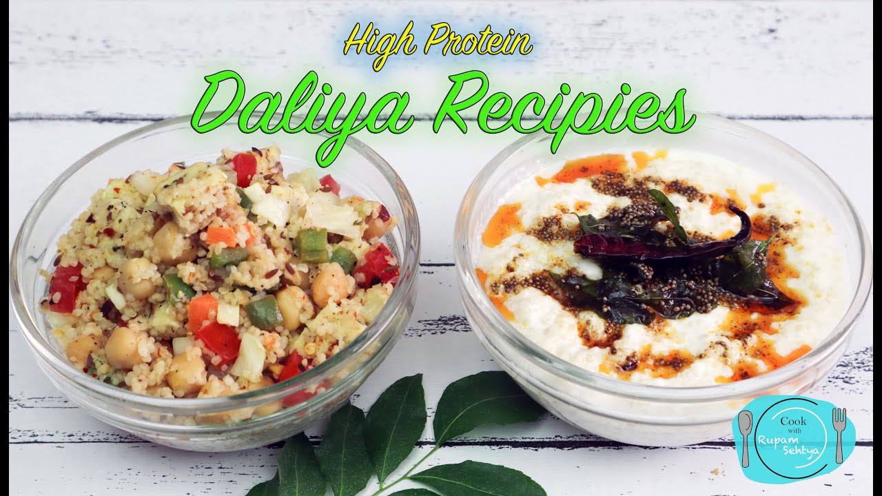 High Protein Daliya Recipe | Healthy दलिया सलाद | Vegan salad ...