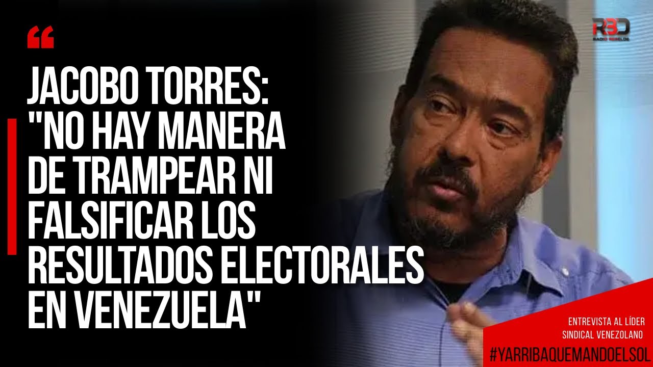 Jacobo Torres:"No hay manera de trampear ni falsificar los resultados ...
