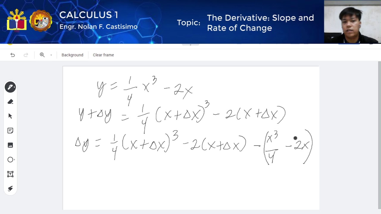The Derivative, Slope and Rate of Change - Calculus 1 Module 4 Example ...