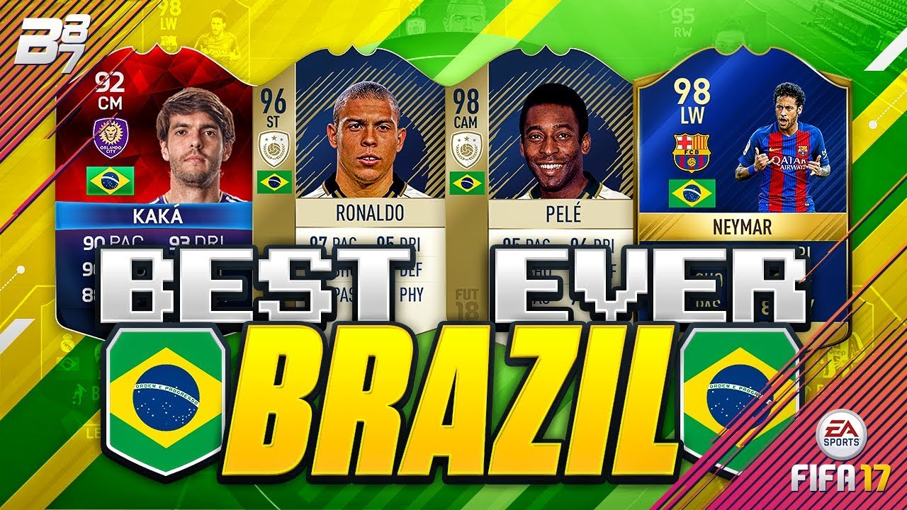 THE BEST EVER BRAZIL TEAM ON FIFA! w/ ICON 96 RONALDO AND ICON 98 PELE ...