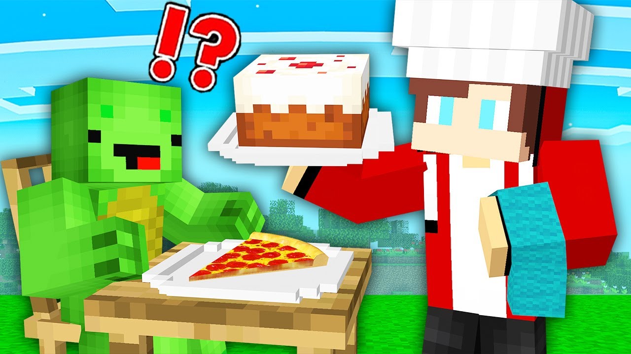 Mikey & JJ Opened A PIZZERIA in Minecraft - Maizen - YouTube