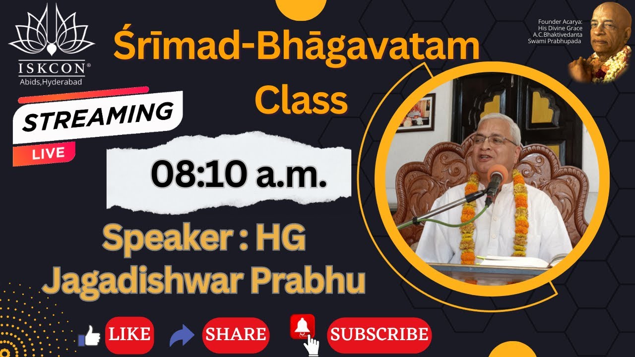 SB Class | SB 4.24.34 | HG Jagadishwar Pr | 24-06-2023 | ISKCON ...