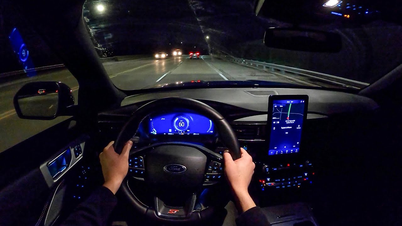 2021 Ford Explorer ST - POV Night Drive (Binaural Audio) - YouTube