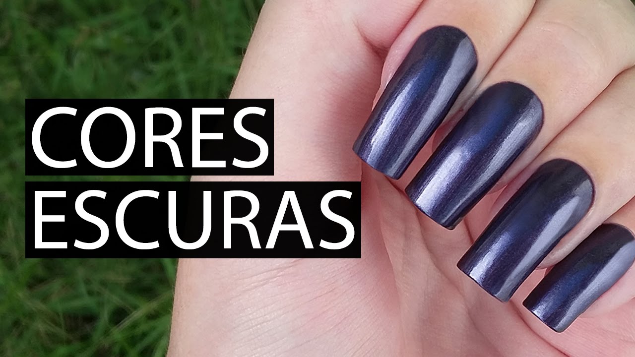 COMO ESMALTO E LIMPO MINHAS UNHAS (CORES ESCURAS) - Ideia Rosa - YouTube