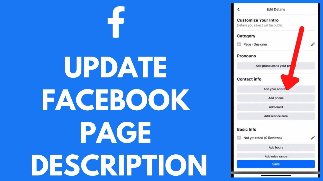 How to Edit / Update Facebook Page Description on iPhone (2023) - YouTube
