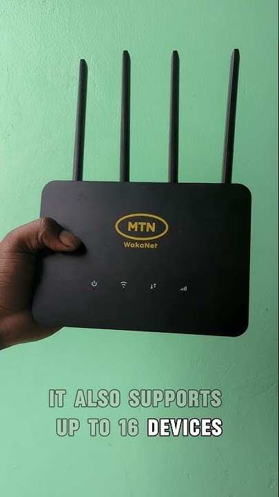 MTN 4G Wakanet Router: Unlimited Internet - YouTube
