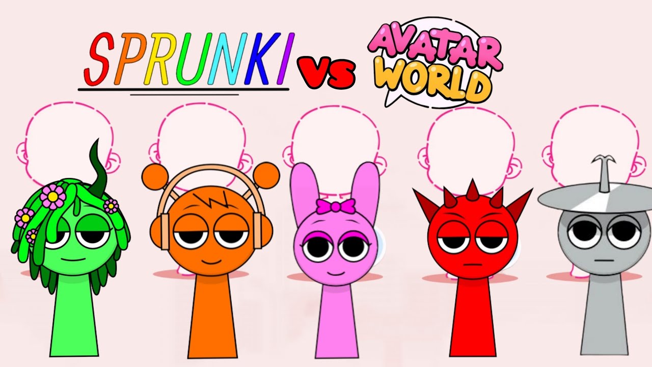 How To Make Sprunki 🛸👾 Characters in Avatar World!!! #avatarworld # ...