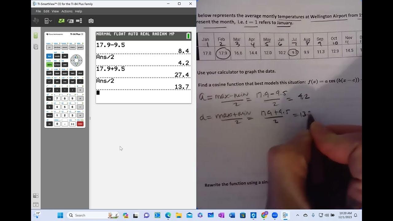 Precalc Sec 3 11 Modeling SineCosine - YouTube