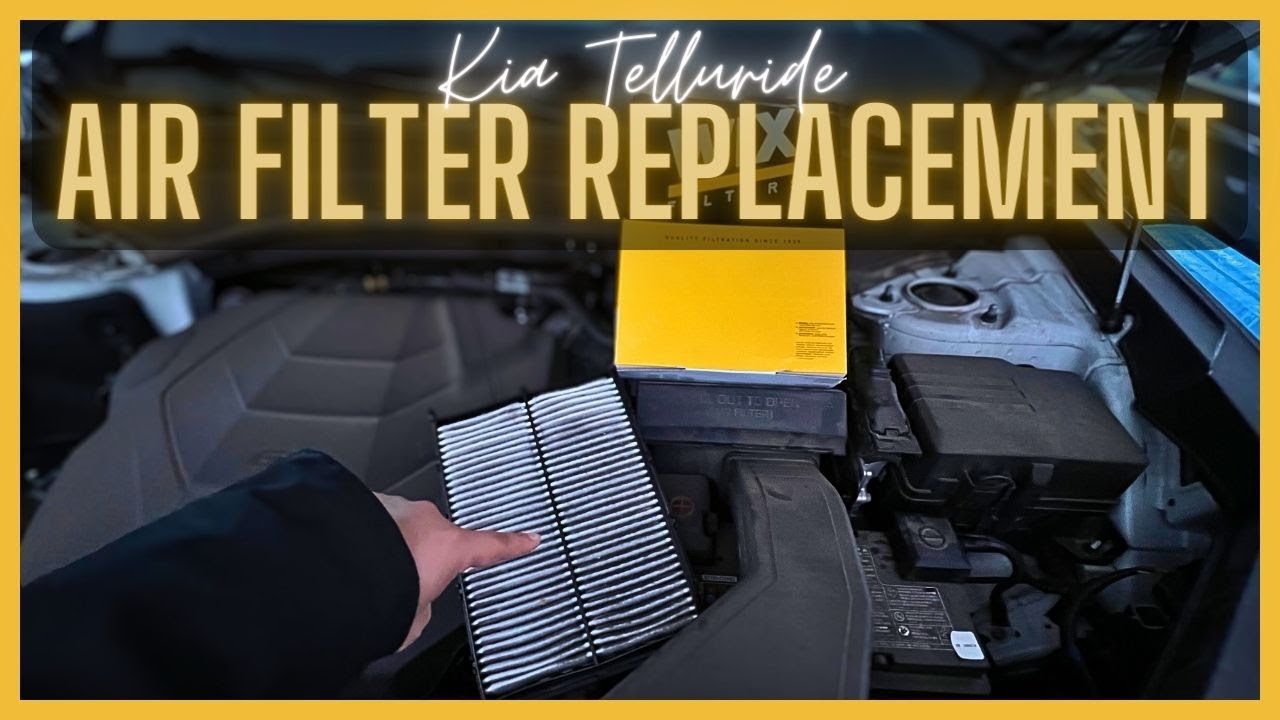 2020-2024 Kia Telluride Air Filter Replacement - YouTube