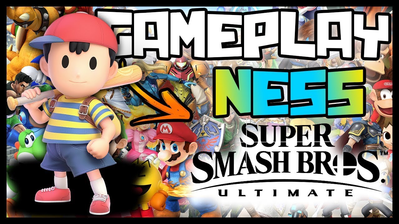 SUPER SMASH BROS ULTIMATE NESS GAMEPLAY TUTO FR PERSONNAGE - YouTube