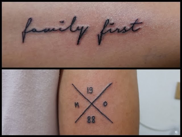 Family First Tattoo Ideas Small Family Symbol Temporary Tattoo Set