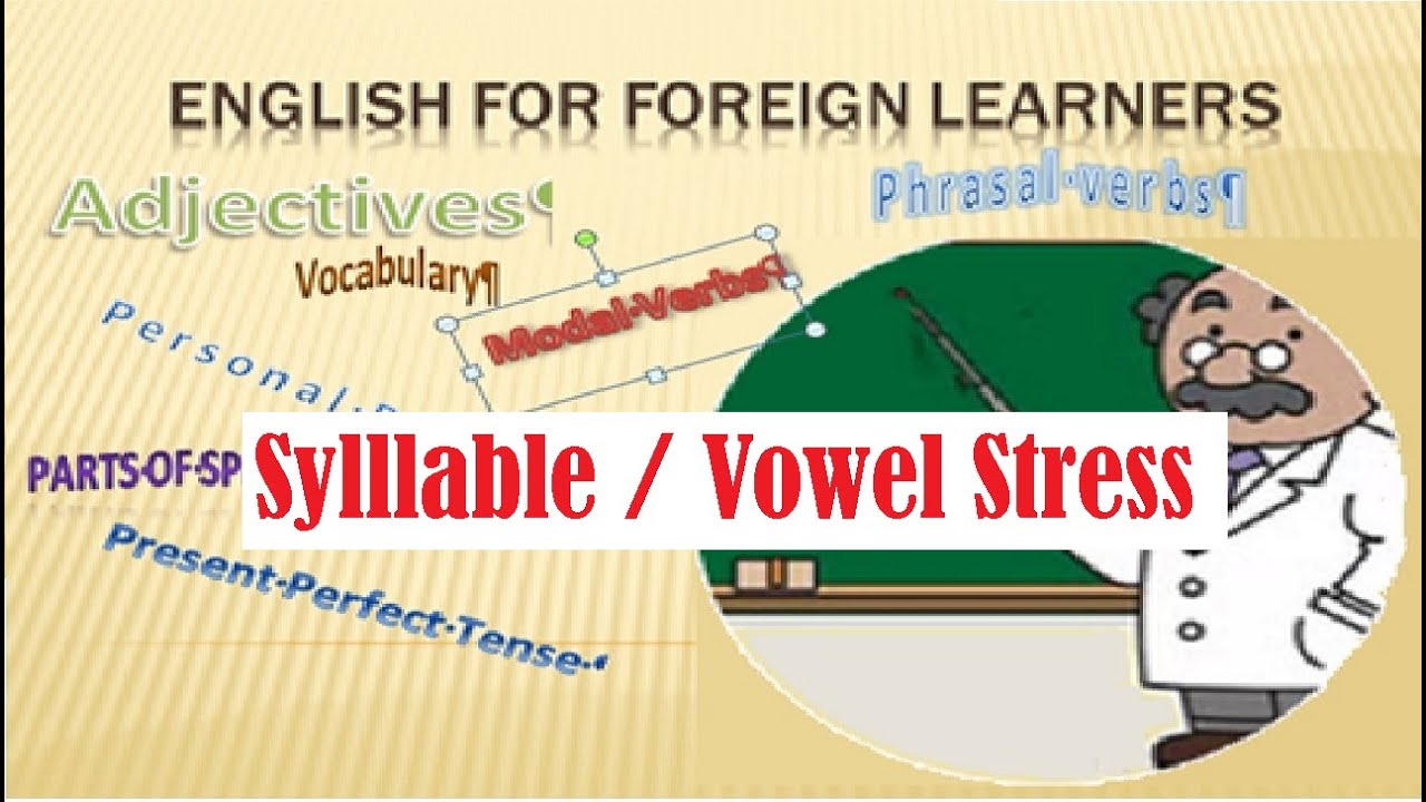 Vowel Syllable Stress, I discuss vowel syllable stress, stress position ...
