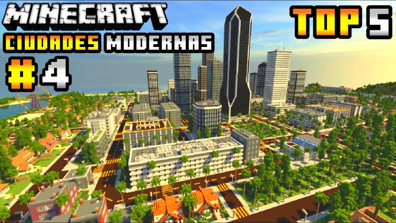 TOP 5 MEJORES CIUDADES MODERNAS EN MINECRAFT 4 - Mapas de Minecraft PE ...