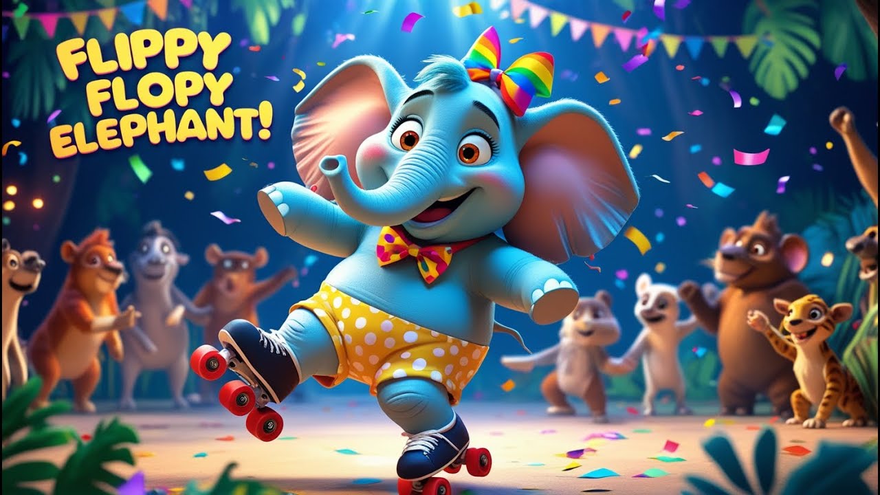 Flippy Floppy Elephant – A Fun and Wiggly Dance Song for Kids! 🐘🎶 - YouTube