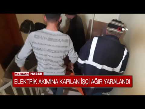 ELEKTRİK AKIMINA KAPILAN İŞÇİ AĞIR YARALANDI