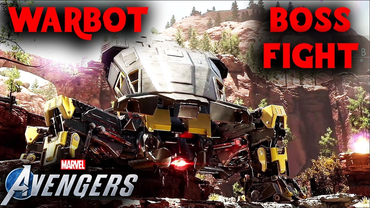 MARVEL'S AVENGERS WARBOT BOSS FIGHT Gameplay Walkthrough FULL GAME ...