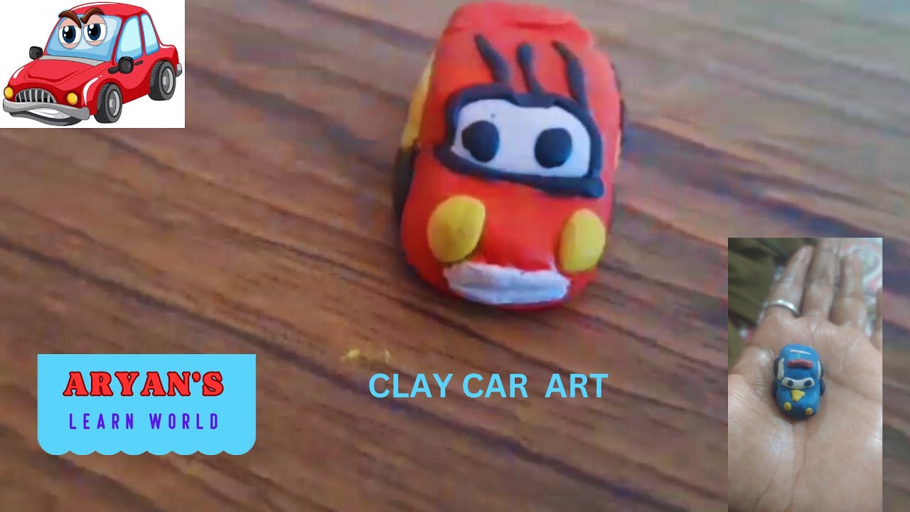 Clay car making video| clay craft| car clay making| clay art| kids clay ...