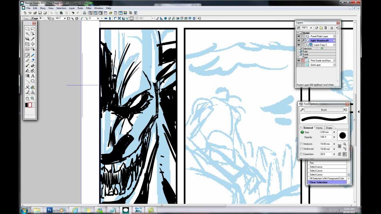 Making Thumbnails in Manga Studio - Scribbles With Jonathan - YouTube
