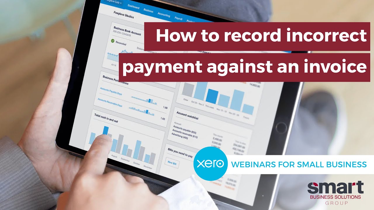 XERO How To Record Incorrect Payment Against an Invoice - YouTube