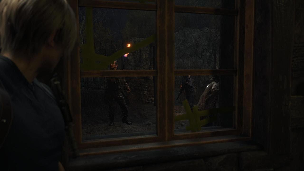 Resident Evil 4 Remake Cabin Fight Survival - YouTube