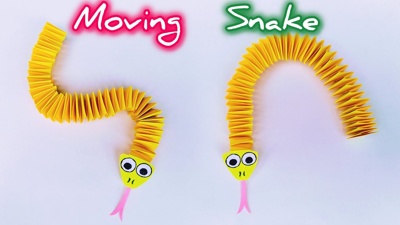 How to make Moving Snake | Moving Paper Toys | Origami Fidget Toys ...