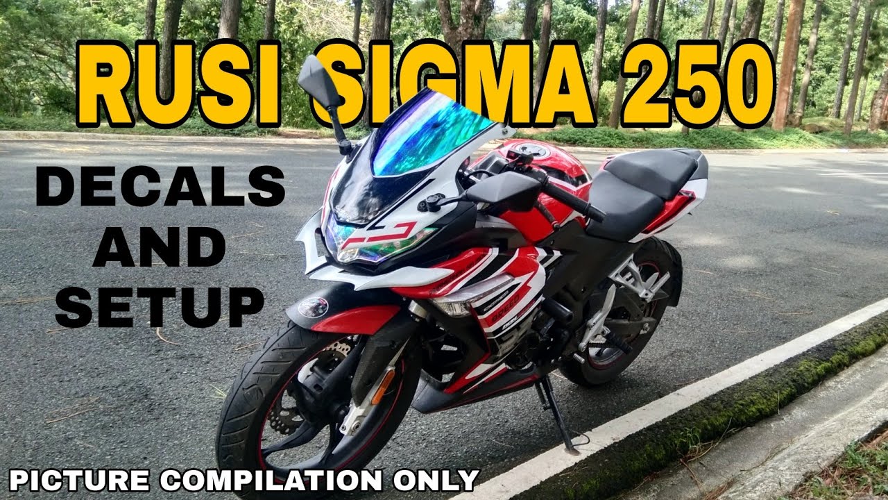 RUSI SIGMA 250 DECALS AND UPGRADES / LONCIN GP 250 / ITALIKA RT 250 ...