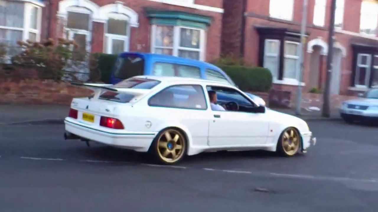 HSR sierra cosworth 3door donut - YouTube