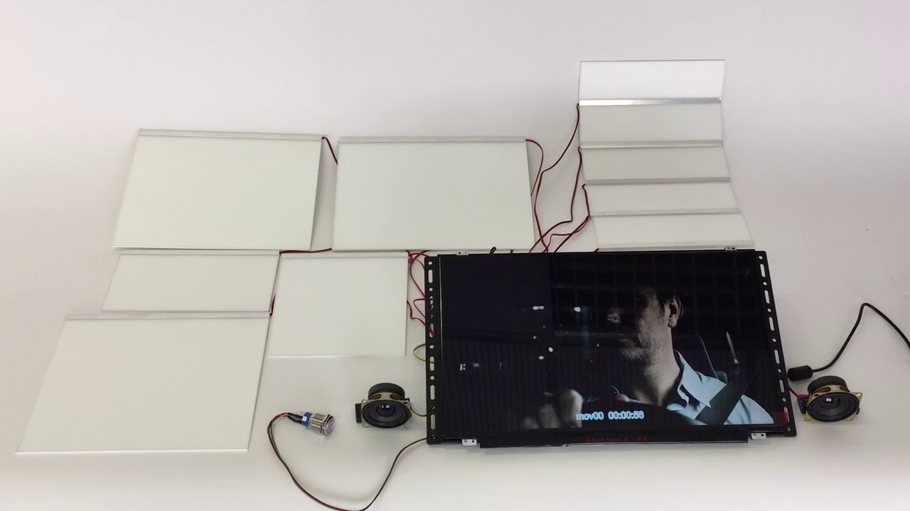 15,6" LCD screen with interactive LED pads - YouTube