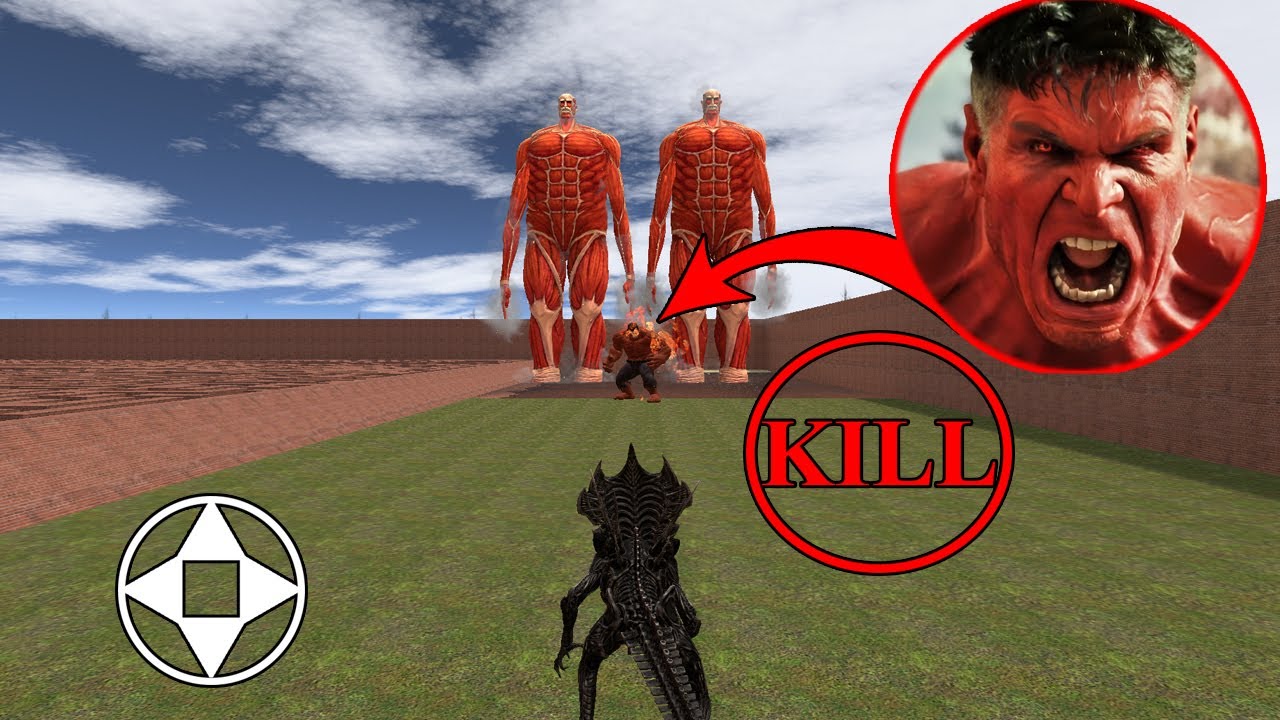 I become XENOMORPH VS HULK & Giant Titan in Garry’s Mod - YouTube
