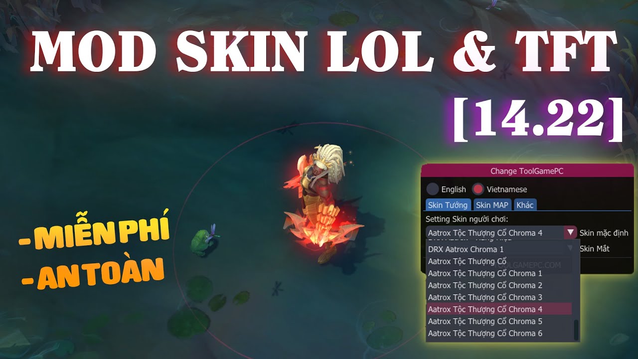 Hướng dẫn Mod Skin LOL & TFT 14.22 miễn phí - không BAN 2024 - LOL Skin ...